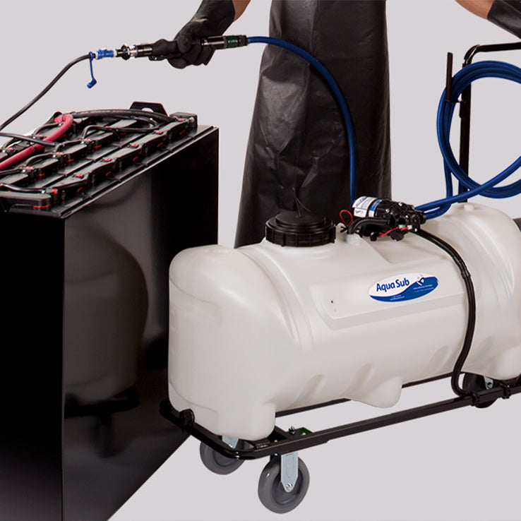AQUA SUB™ CART - 25 Gallon Blue Connector (09FBLUT3) - Battery Watering ...